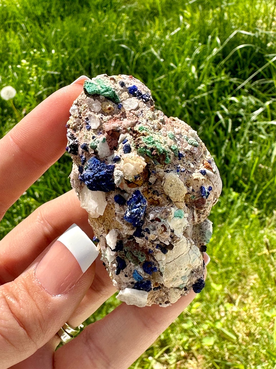 Azurite Calcite Malachite Mixed Mineral - Etsy