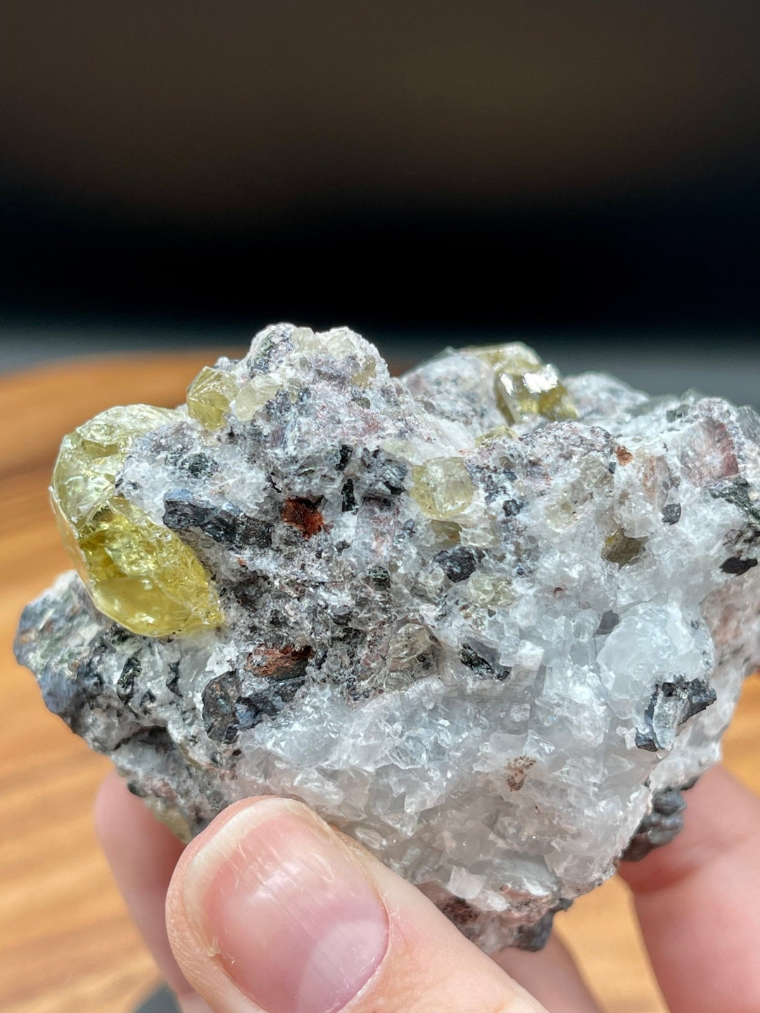 Golden Yellow Apatite in Matrix - Etsy