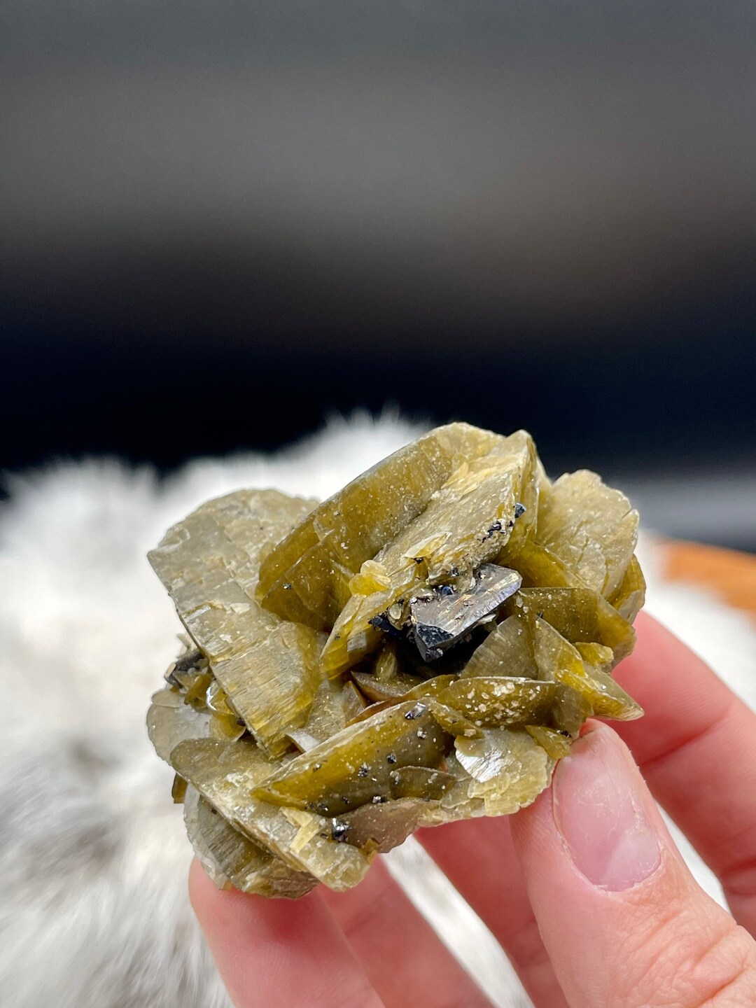 Large Siderite and Chalcopyrite Rose - Etsy