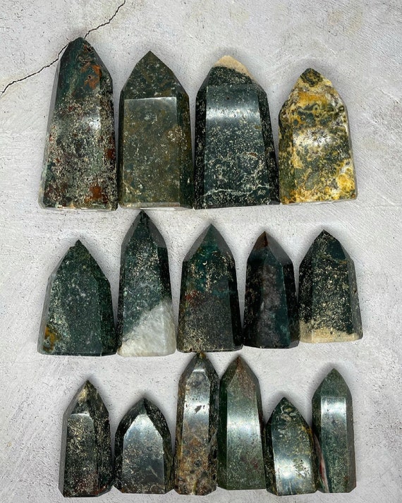 Bahia Jasper Tower Points | Etsy