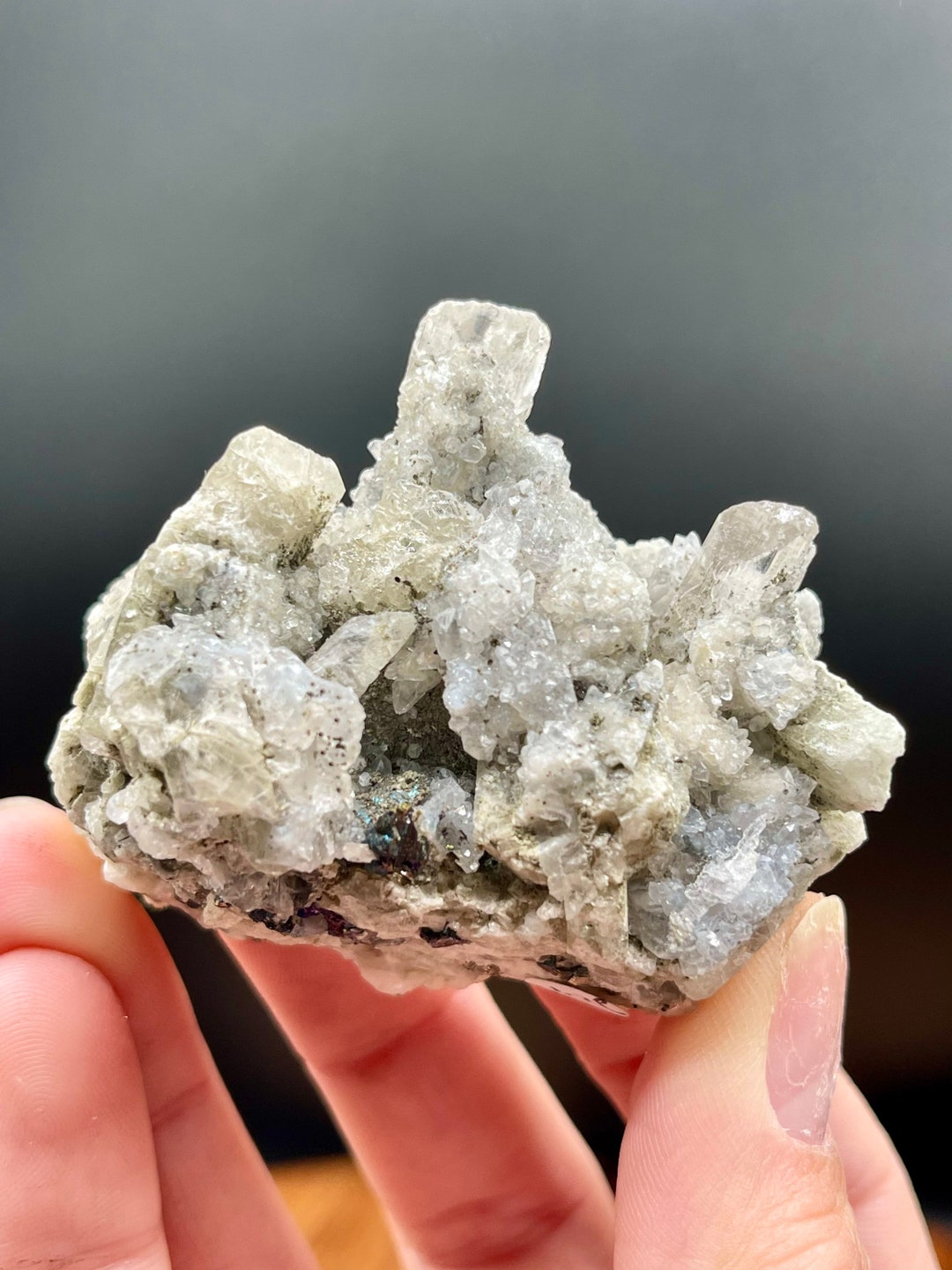 Danburite Cluster Matrix With Chalcopyrite - Etsy