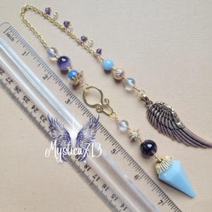 Angelic Presence Pendulum Unique Archeia Angel Archangel Celestial Divination Balanced Divine ...