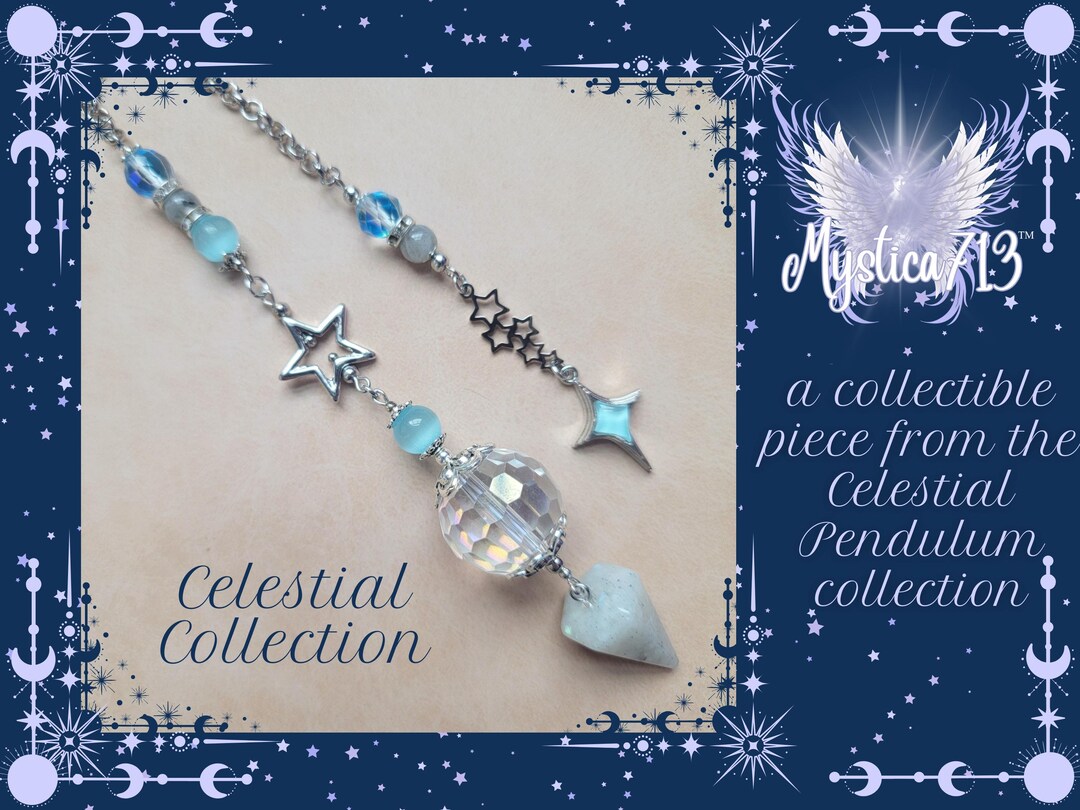 Celestial Collection Pendulum Stars and Sparkle With Labradorite - Etsy