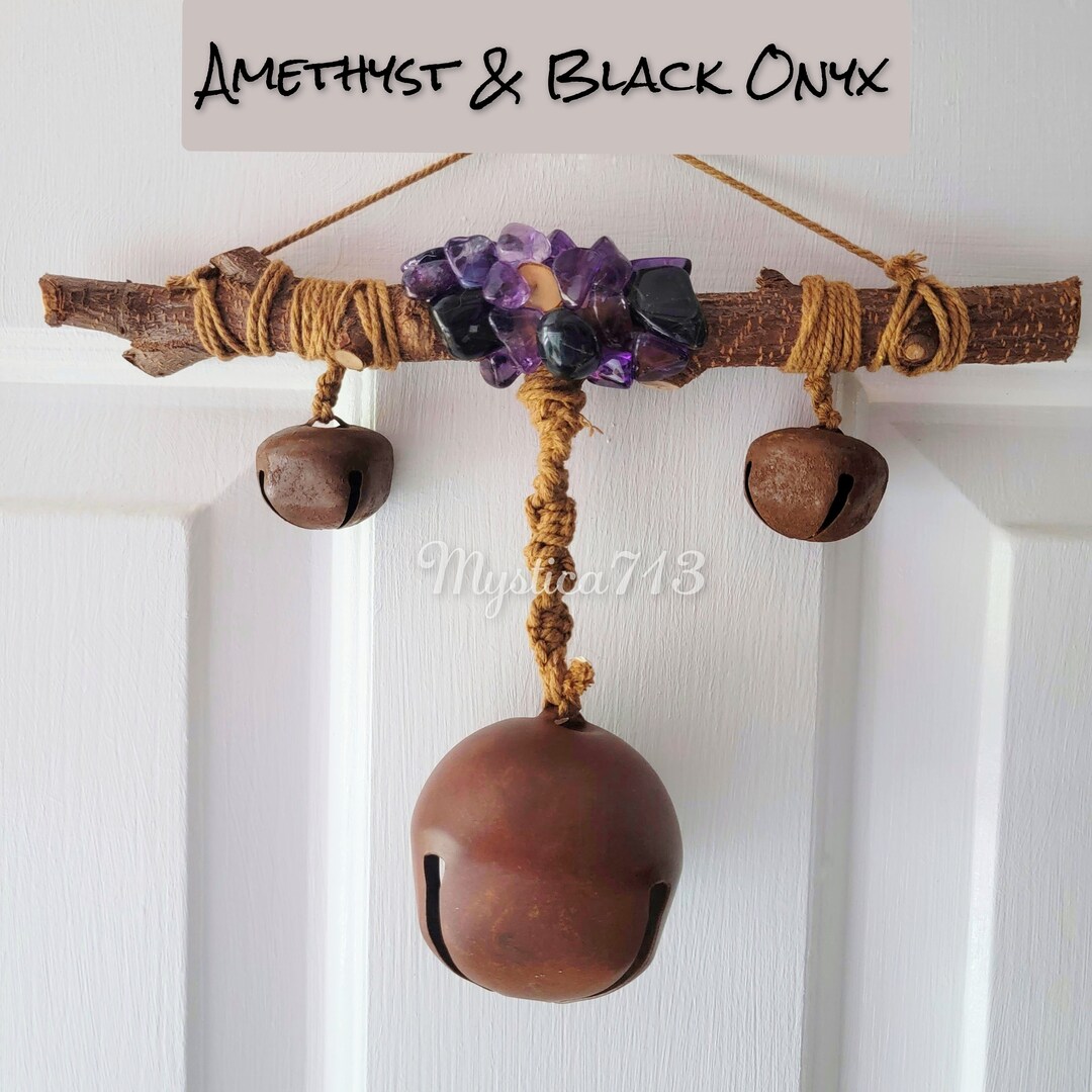 Witch Bells With Hand Gathered Wood ~ Hanging Ward ~cottagecore ~rustic ...