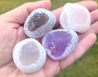 Seer Stone Complete Set 5 Crystal Stones Flash AA Grade Scrying Window ...