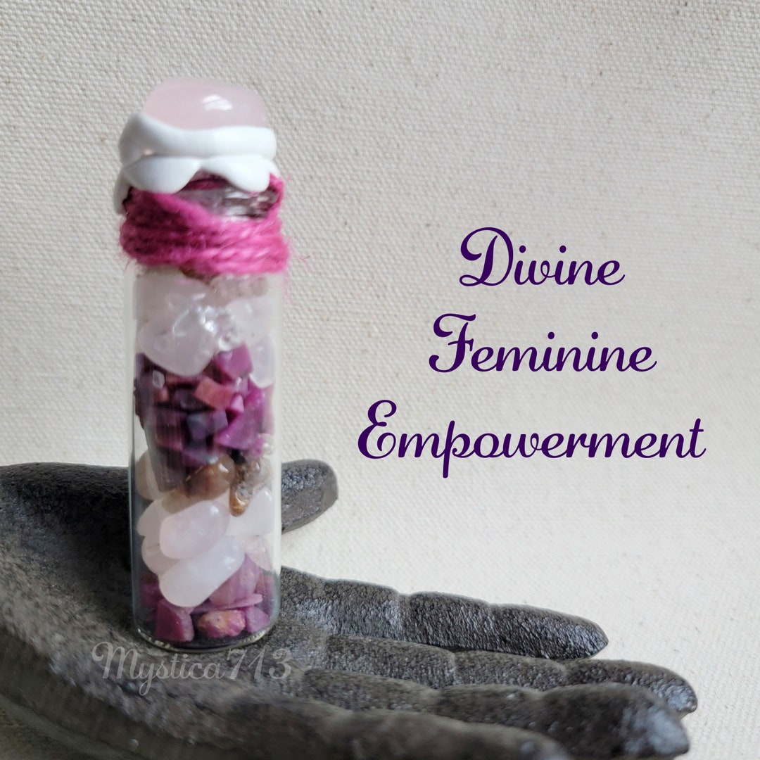 Energy Grid ~ Divine Feminine Empowerment ~unique Portable Grid Bottles ...