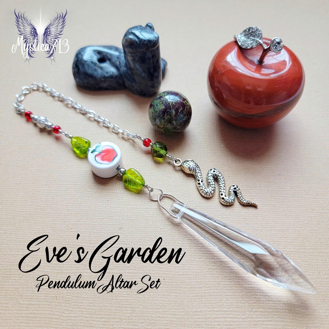 Eve's Garden Crystal Prism Pendulum ~eden ~apple and Snake - Etsy