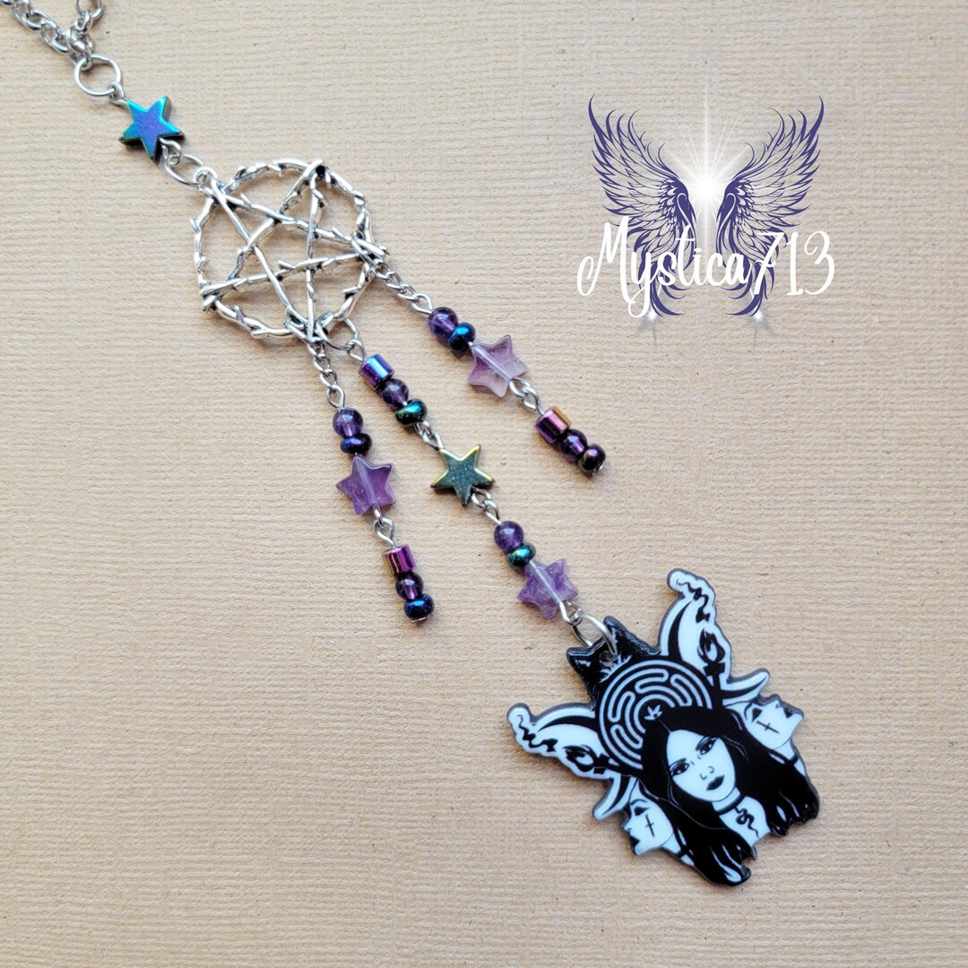 Hekate Hecate Hanging Talisman ~travel Ward ~mirror ~car Charm With ...