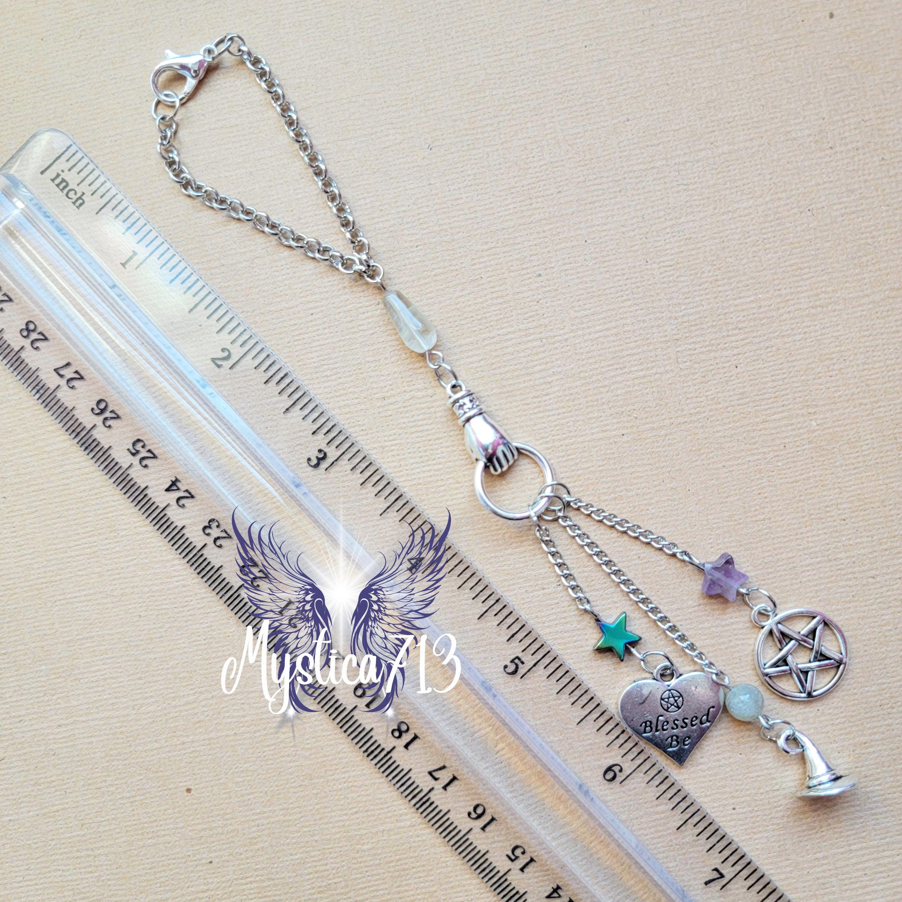 Pentacle, Witch Hat, Blessed Be Hanging Talisman ~travel Ward ~mirror ...