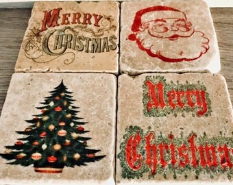 Christmas coasters | Etsy