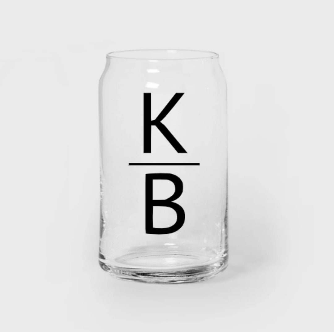 Monogrammed Beer Can Glass, Personalized Beer Glass, Bridal Party Gifts ...