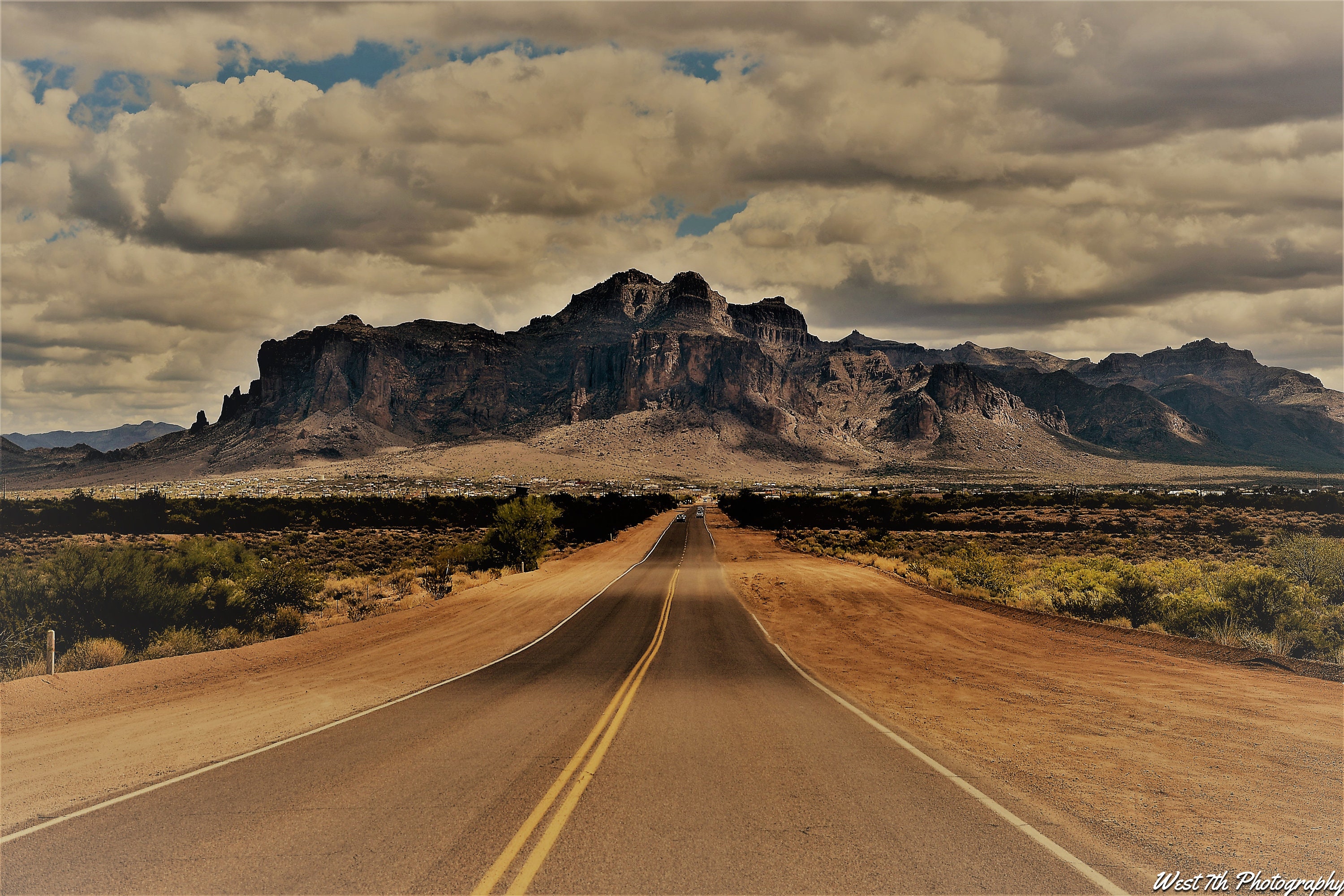 Arizona Highway Print Superstition Mountains Print Lost | Etsy