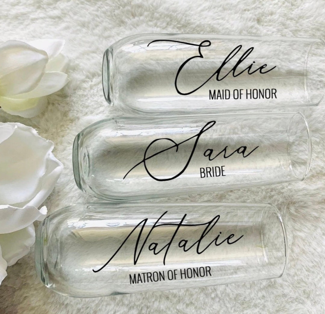 Bridal Party Flute, Bridesmaid Gifts, Bride Gifts, Bachelorette Party ...