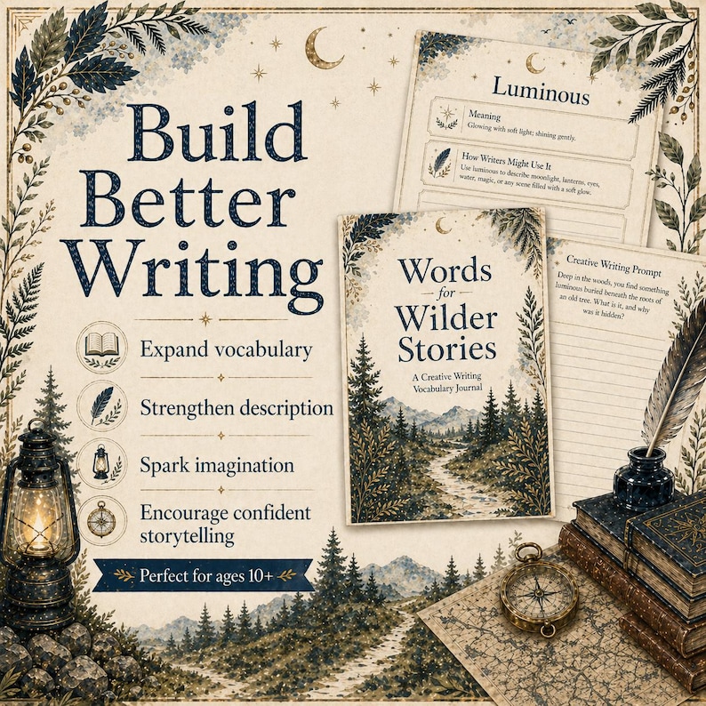 Creative Writing Bundle, Vocabulary Building, Language Arts, Homeschool ...