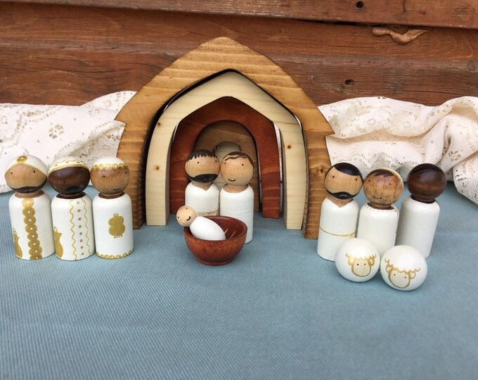 Lamb of God Nativity Set - Etsy