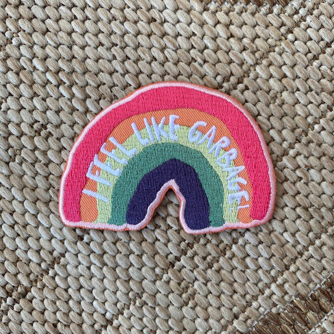 Painbow Patch Garbage Rainbow Iron-on Patch Spoonie | Etsy