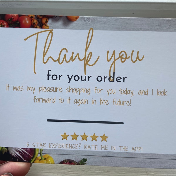 Shipt Thank You Card - Etsy