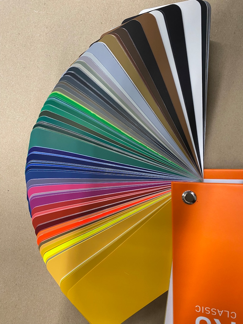 RAL Colour Swatch Chart Finish Options for Our Metal Frames refundable ...