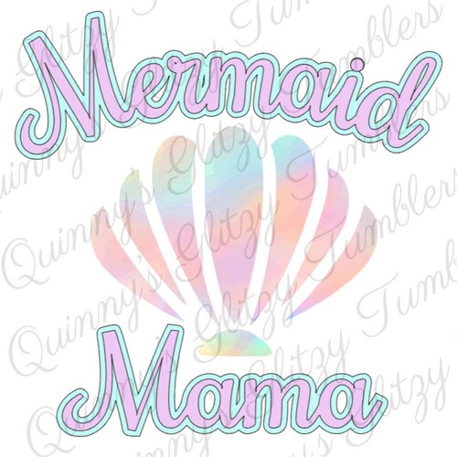 Mer Mama SVG Mer Mini SVG SVG Cut File Mermaid Svg Mommy - Etsy