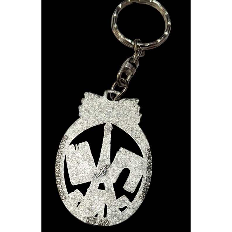 Vintage Paris Sap Polyne Made in France Silver Tone Souvenir Keychain ...