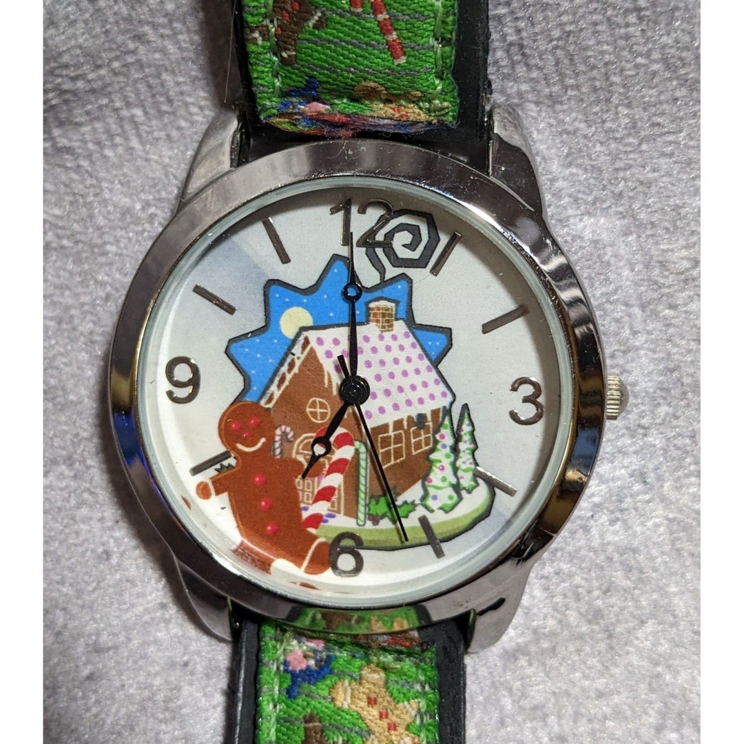 Vintage 90s Gingerbread House Christmas Watch - Etsy