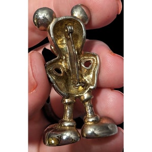 Vintage Silver/gold Mickey Mouse Brooch - Etsy