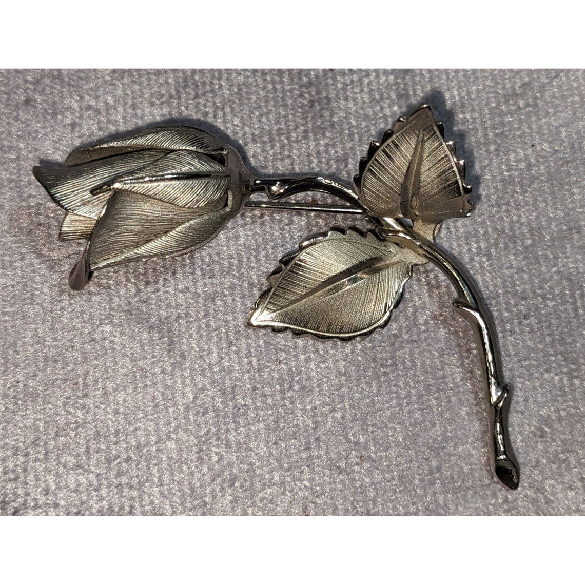 Vintage Silver Giovanni Rose Brooch - Etsy