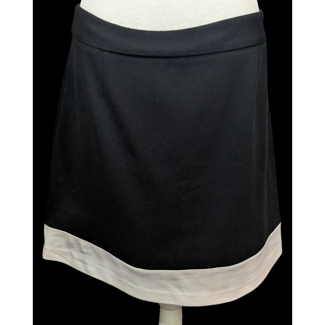 Laundry by Shelly Segal Black With White Trim Skirt - Etsy