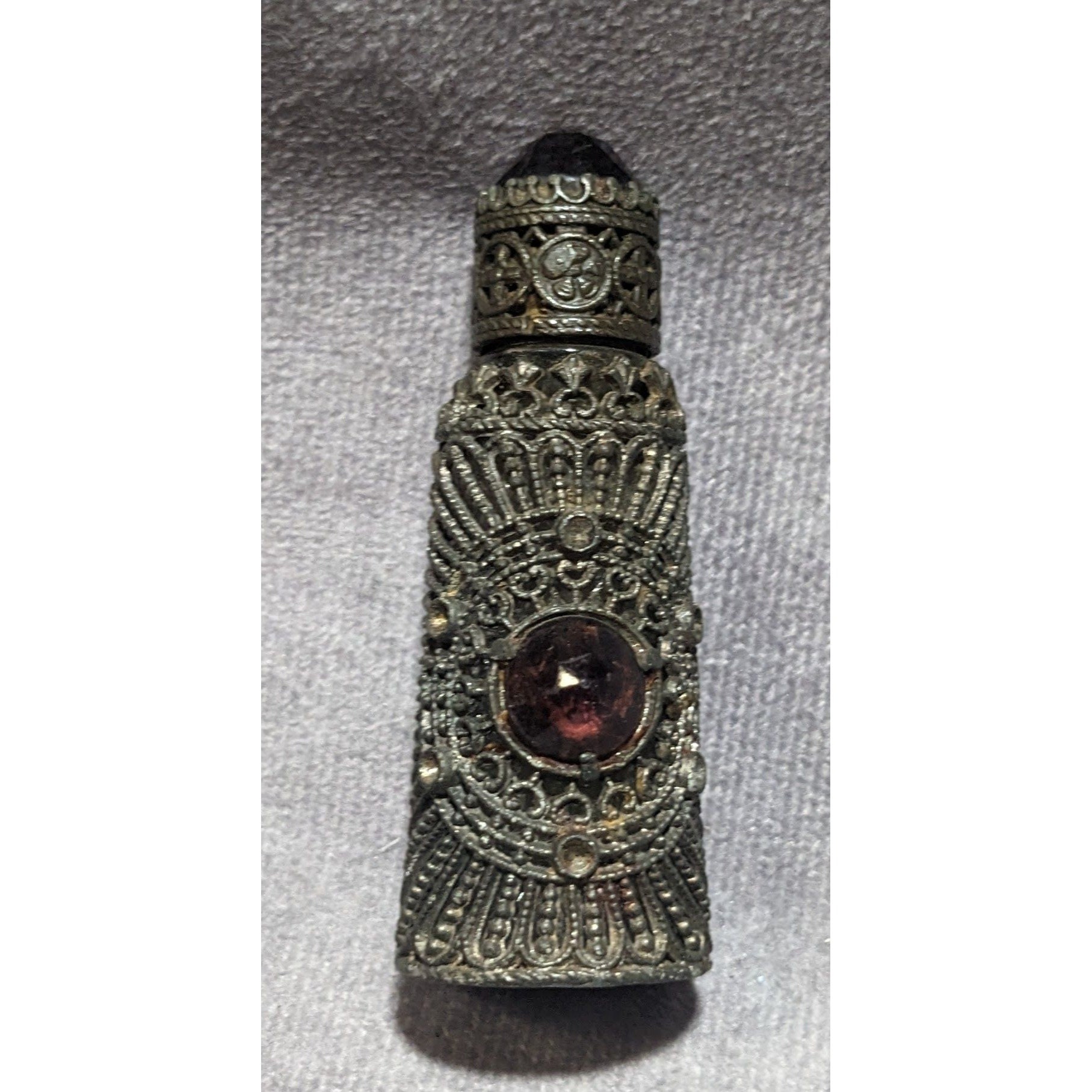 Vintage Irice Caged Metal Perfume Bottle - Etsy