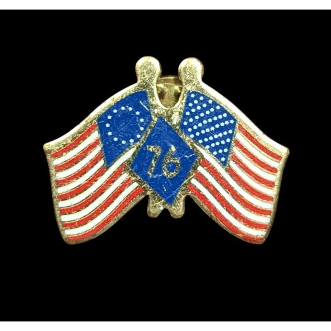 Vintage 1976 Spirit of 76 Bicentennial US Flag Lapel Pin - Etsy
