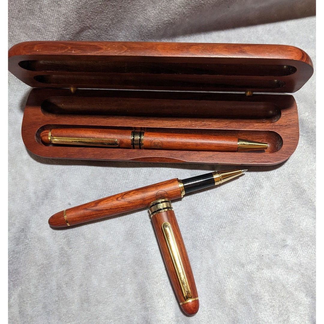 Vintage Rosewood Pen Set - Etsy