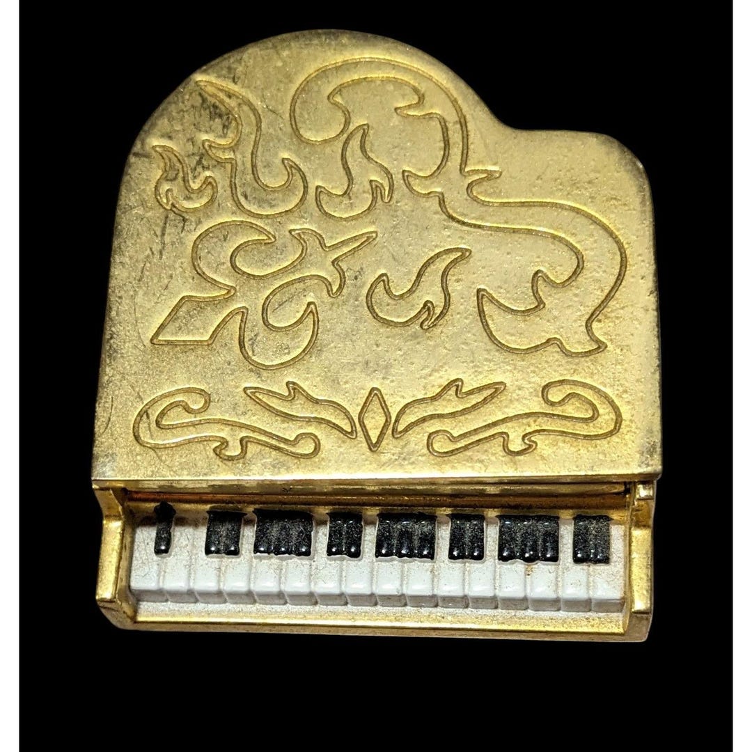 Vintage Breeze Collection Gold Piano Desk Clock - Etsy