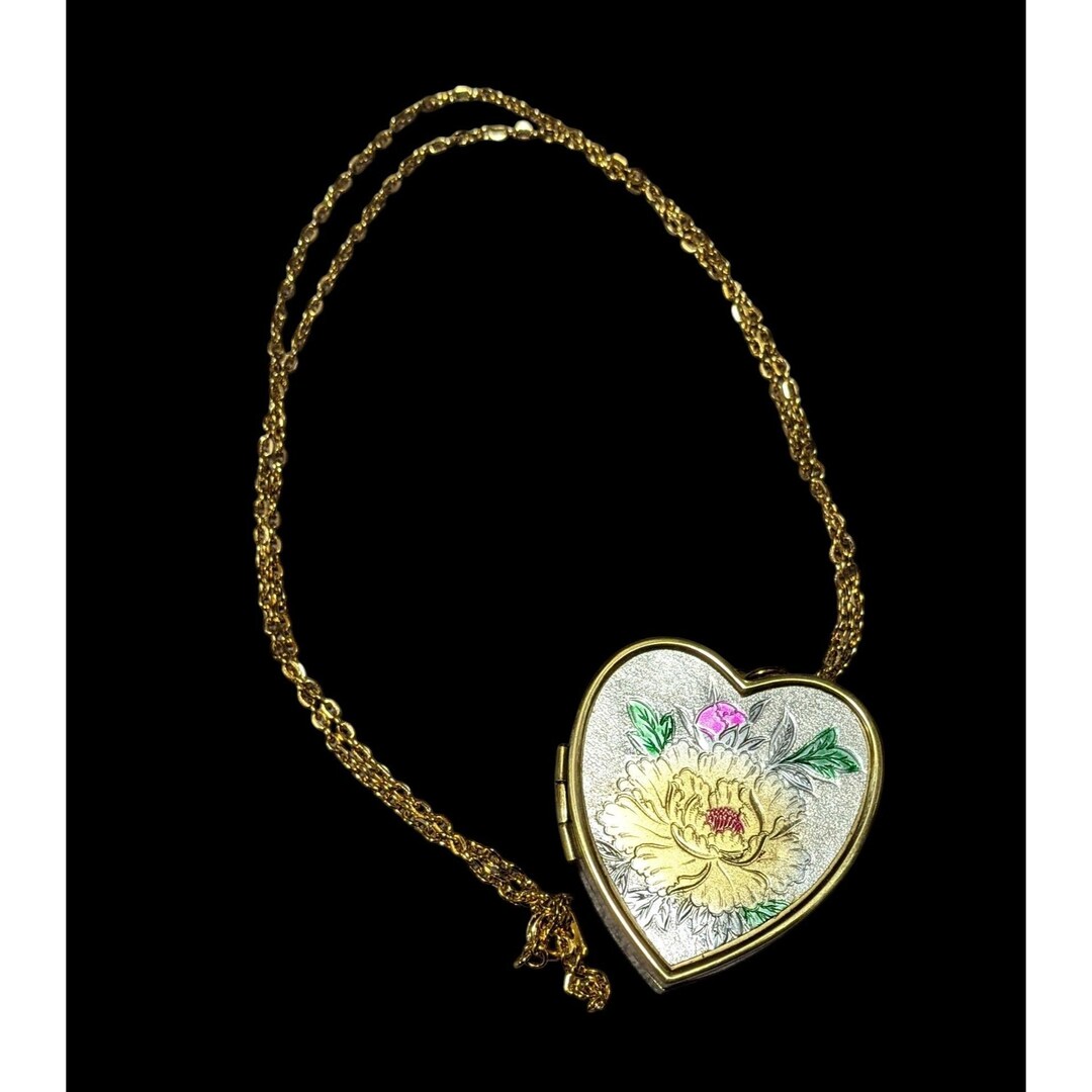 Vintage 60s Japanese Clover Music Box Locket Necklace - Etsy