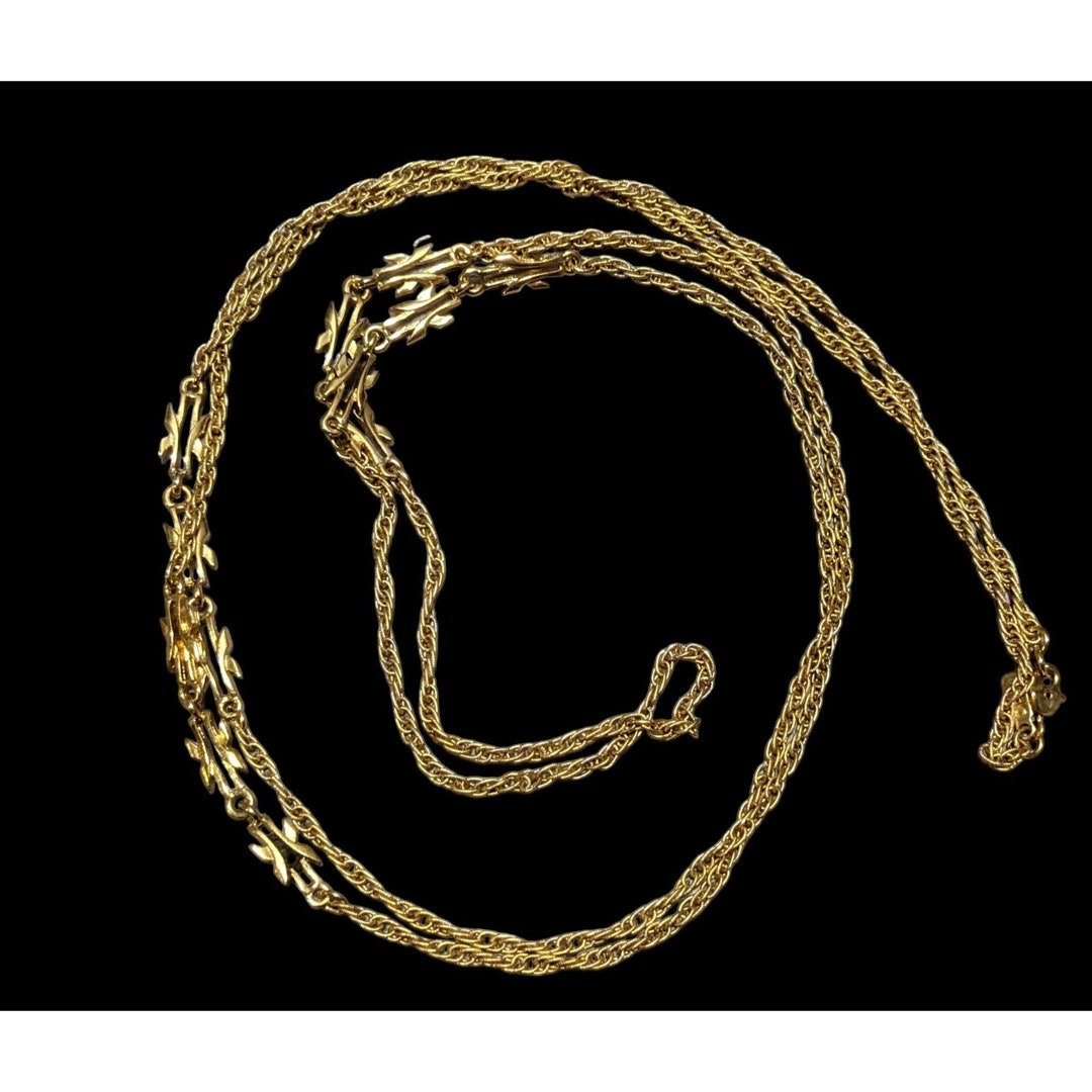 Vintage Monet Rope Chain Necklace - Etsy