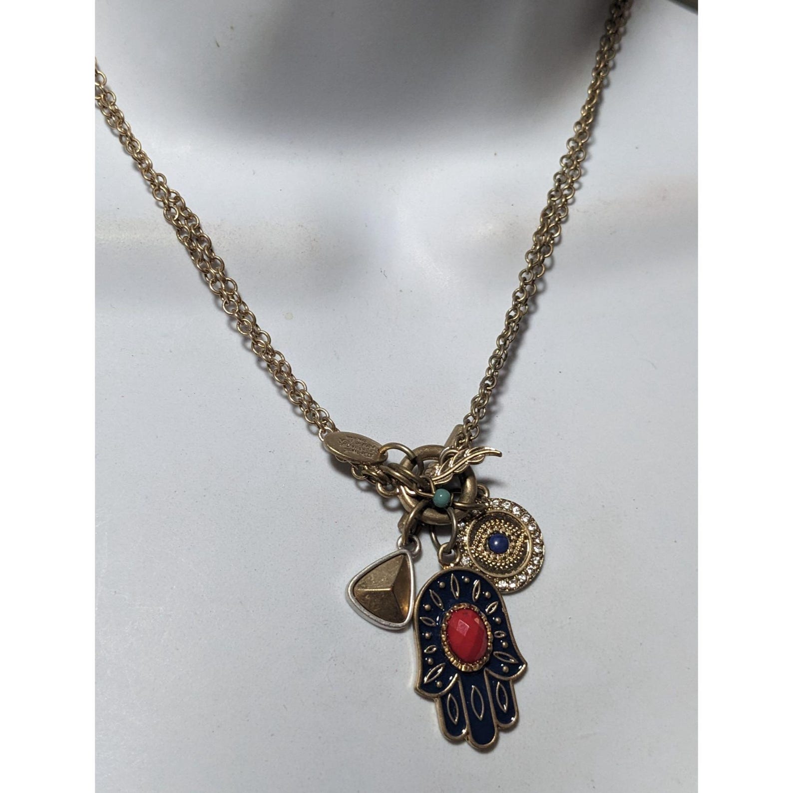 Alan West Vintage America Hamsa Charm Necklace - Etsy