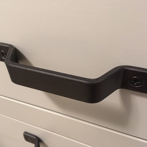 3.5 3.75 4.75 Retro Black Drawer Pull - Etsy