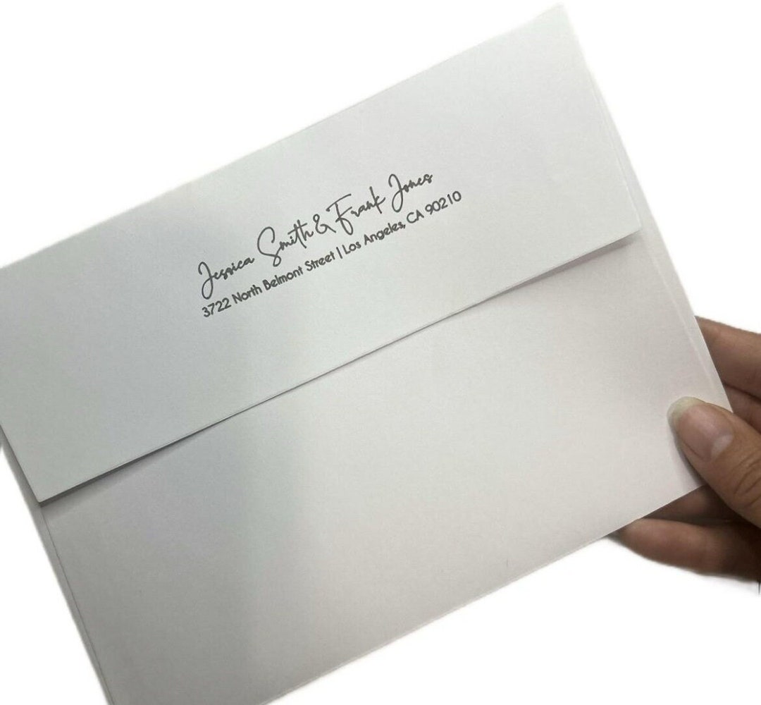 Personalized Envelopes Envelops Return Address Writing Custom Envelopes ...
