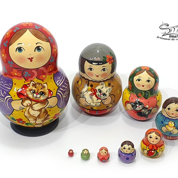 Nesting Dolls Cats - Etsy