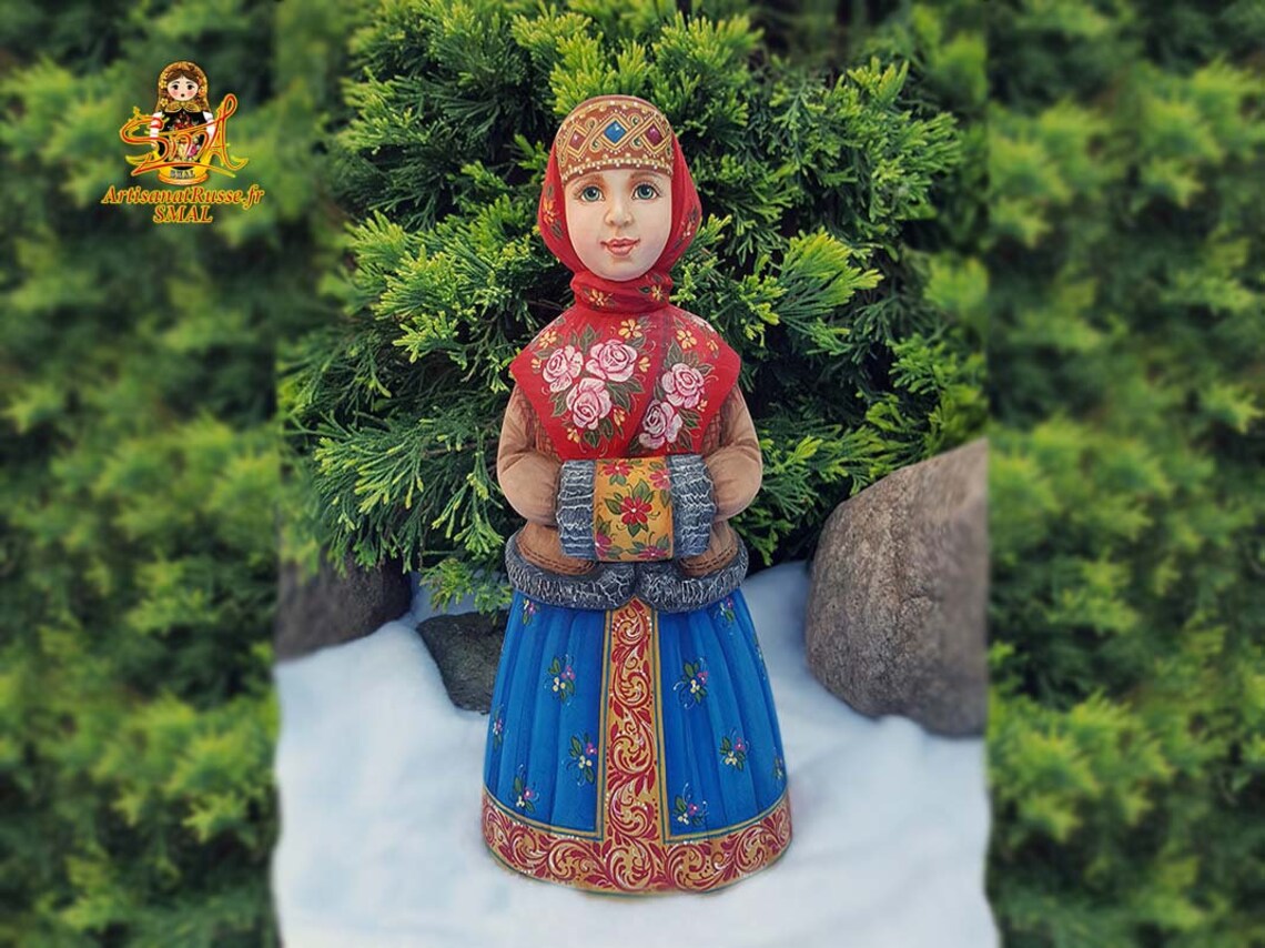 Sculpture Statuette Russian Statue Carved on Solid Linden Wood - Etsy