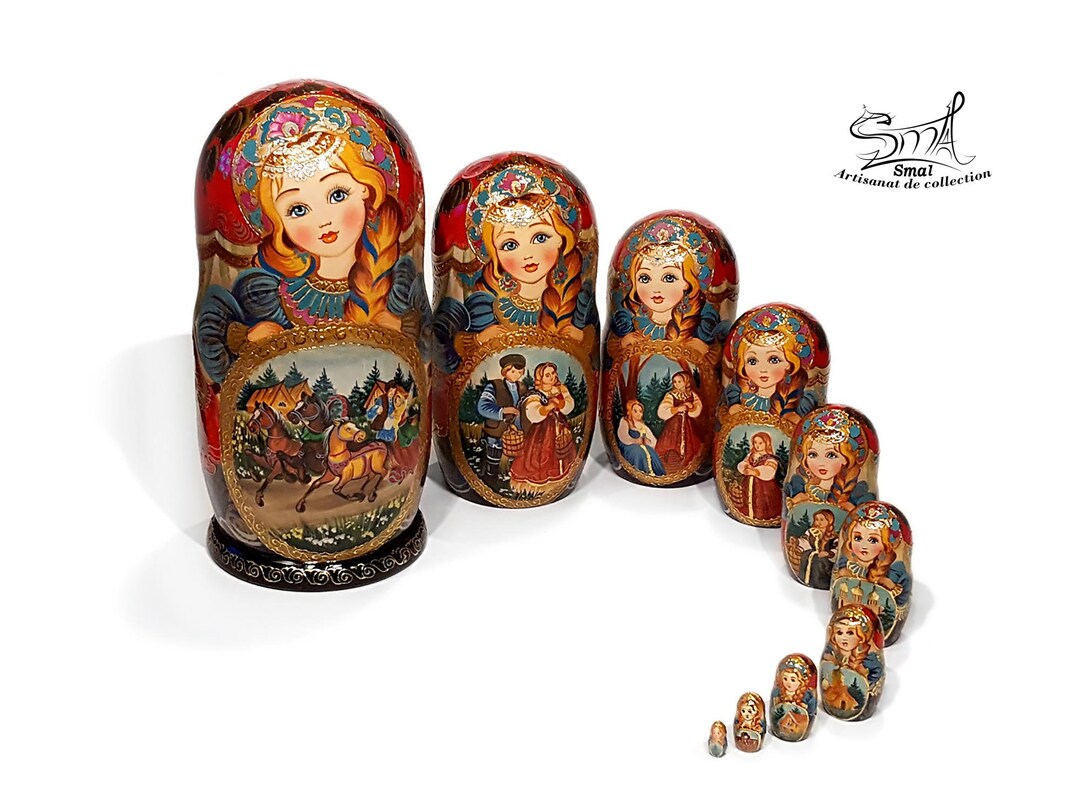 Matryoshka Quality Russian Doll High End Troika Russian Tale ...