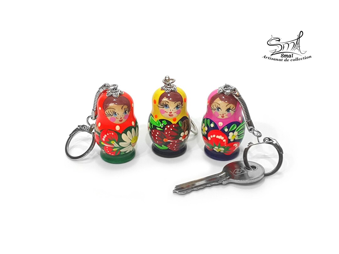 Russian Doll Key Chain Matryoshka Key Ring Keychain. Key Ring ...
