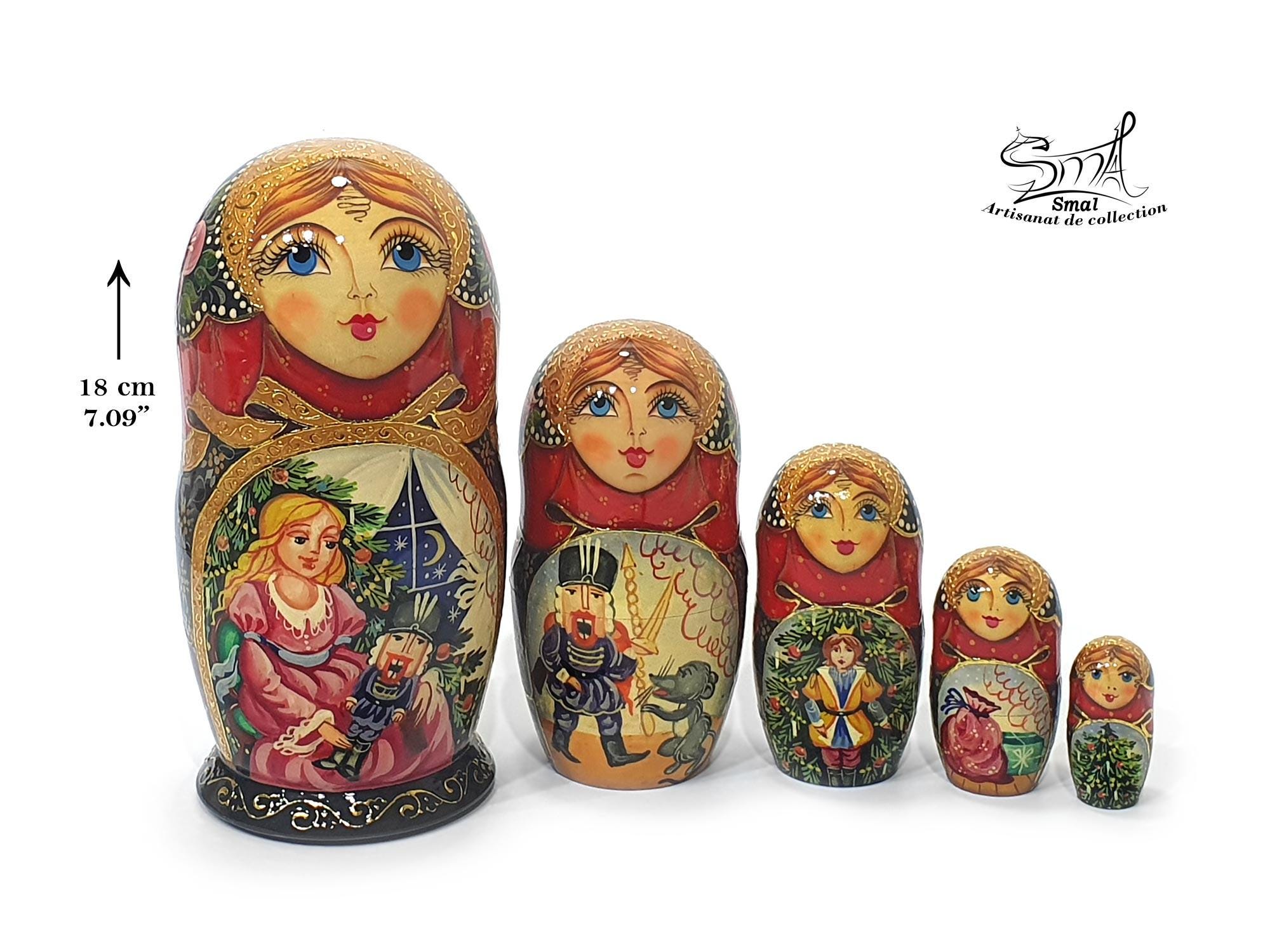 Christmas Russian Nesting Dolls Festive Home Decor Russian Nesting ...