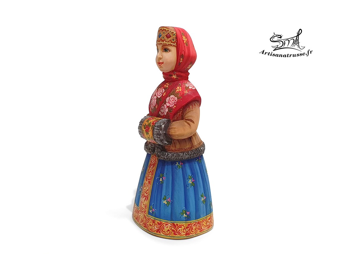 Sculpture Statuette Russian Statue Carved on Solid Linden Wood - Etsy