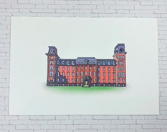Old Main Arkansas Print - Etsy