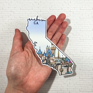 Anaheim California Design Magnet / Vinyl Waterproof Sticker - Etsy
