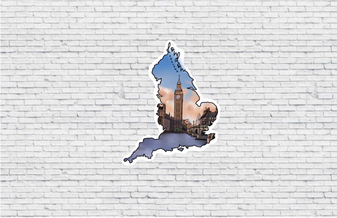 London, England Big Ben Design Sticker AND Magnet | Vinyl Waterproof ...