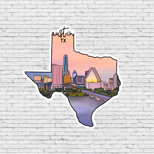 Austin Texas Sticker Austin Sticker Texas Sticker Vinyl - Etsy