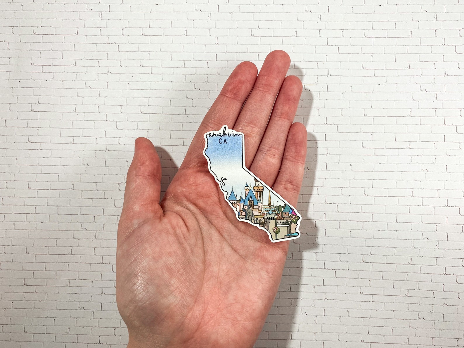 Anaheim California Design Magnet / Vinyl Waterproof Sticker - Etsy