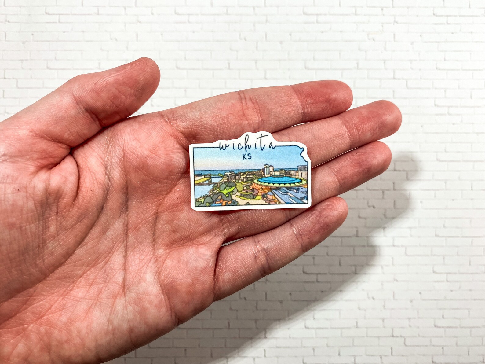 Wichita Kansas Design Magnet / Vinyl Waterproof Sticker - Etsy