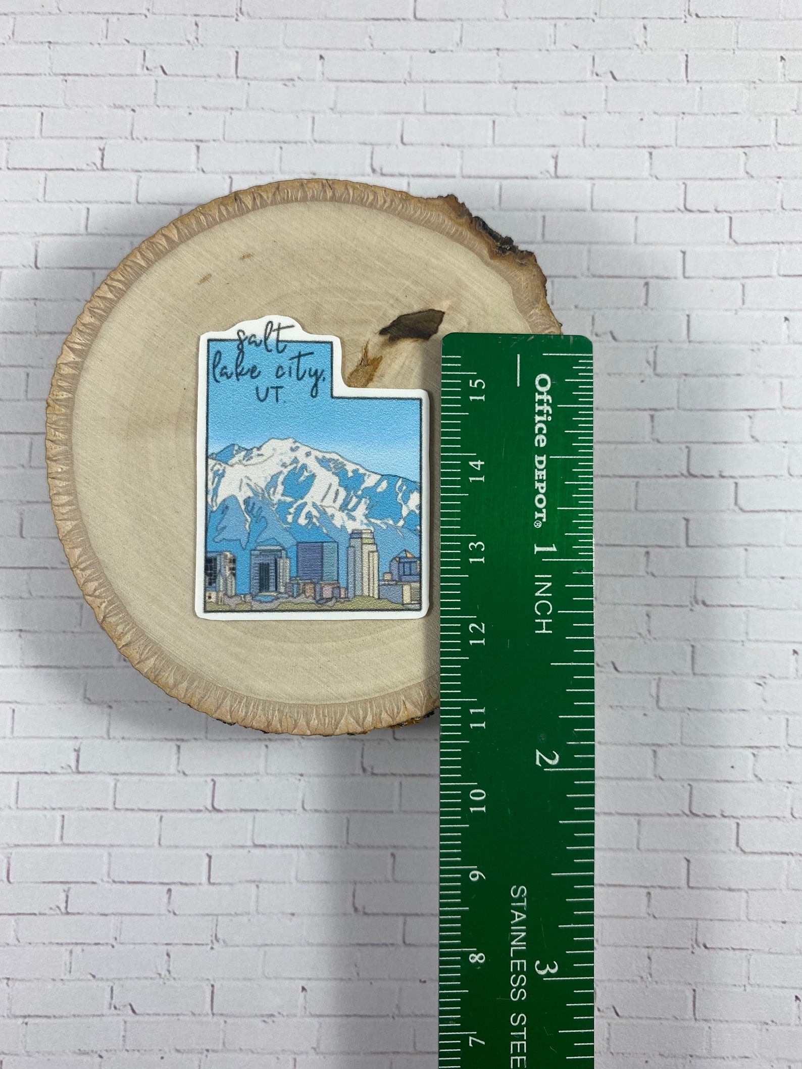 Salt Lake City Utah Design Magnet / Vinyl Waterproof Sticker | Etsy